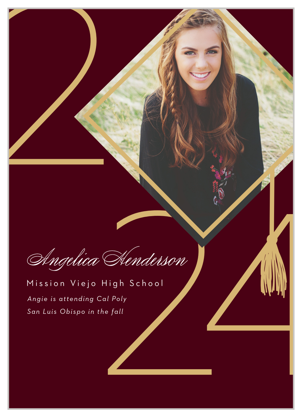 Cap Year Graduation Announcements by Basic Invite