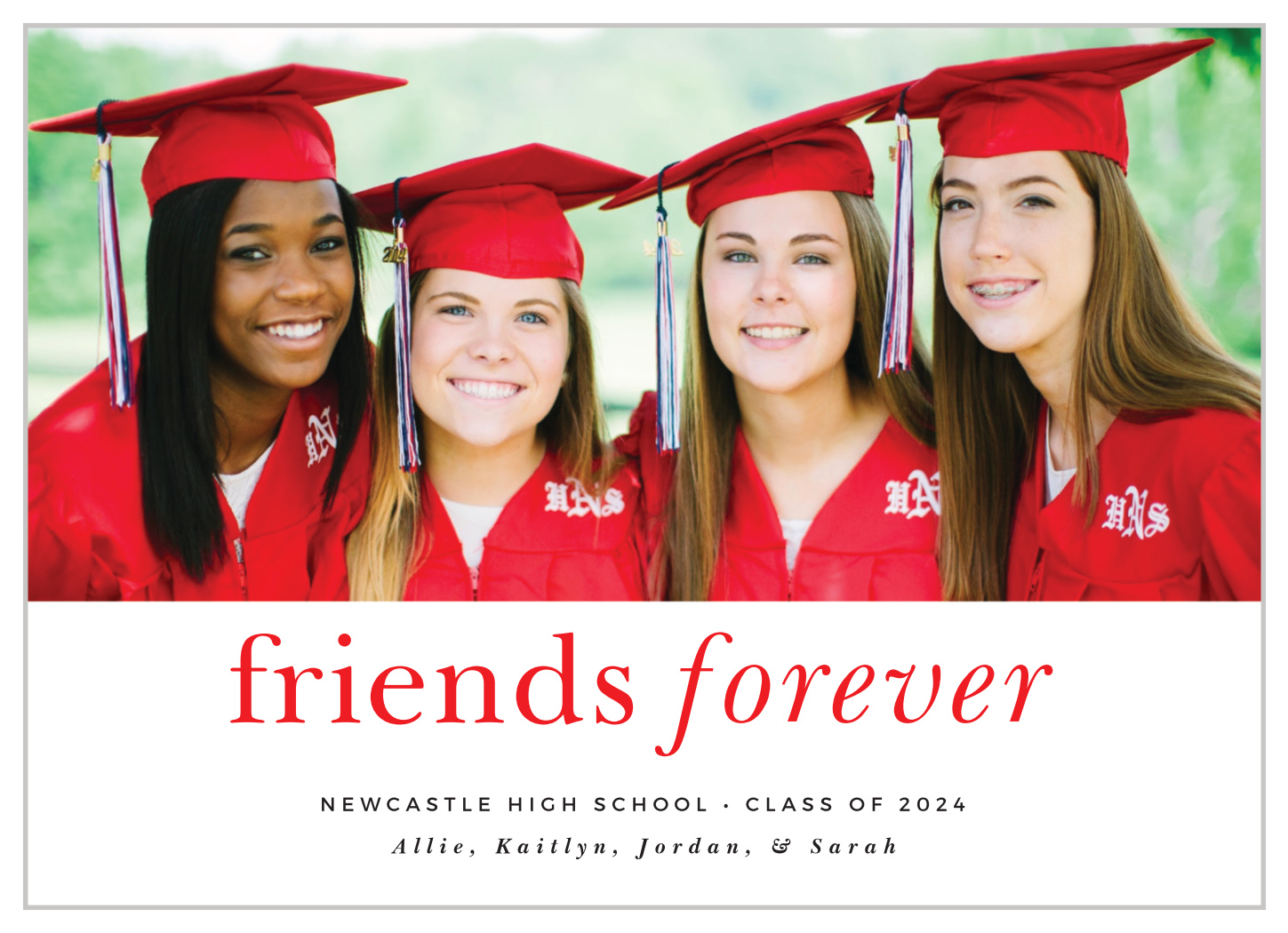 Friends Forever Graduation Announcements by Basic Invite