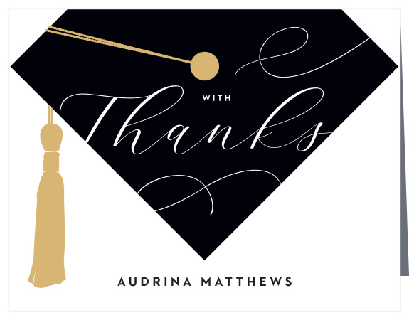 Script Cap Graduation Invitations by Basic Invite
