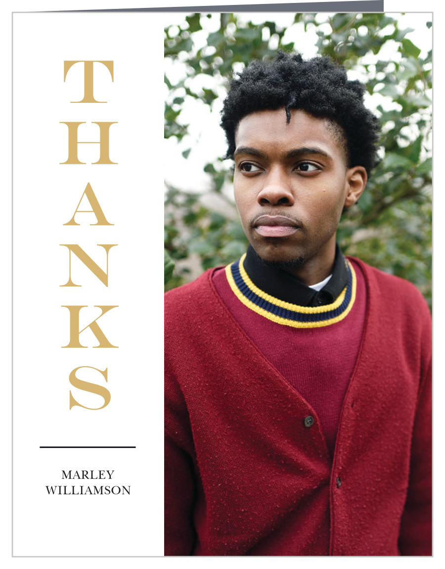Double Stack Graduation Thank You Cards by Basic Invite