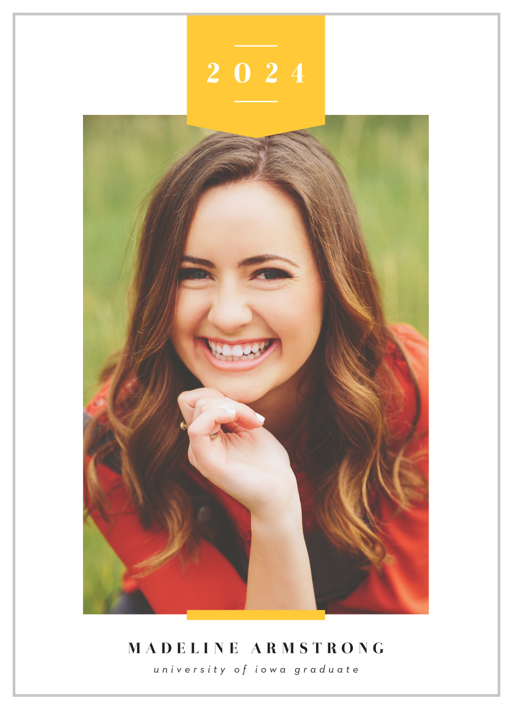 Class Ribbon Graduation Announcements by Basic Invite