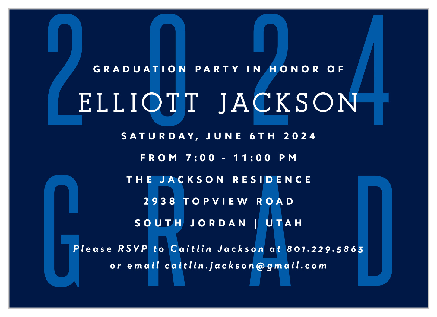 Proud Overlay Graduation Invitations by BasicInvite.com