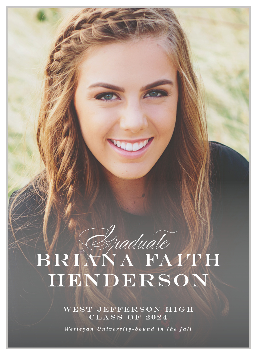 True Classic Graduation Announcements by Basic Invite