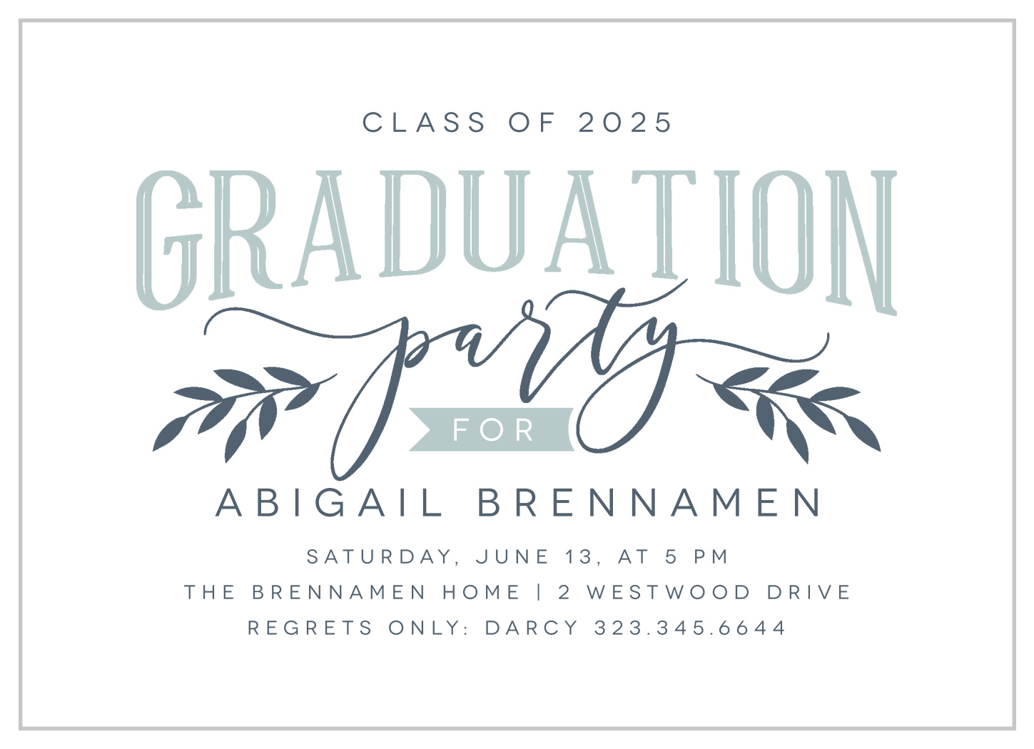Diplomatic Scholar Graduation Invitations by BasicInvite.com