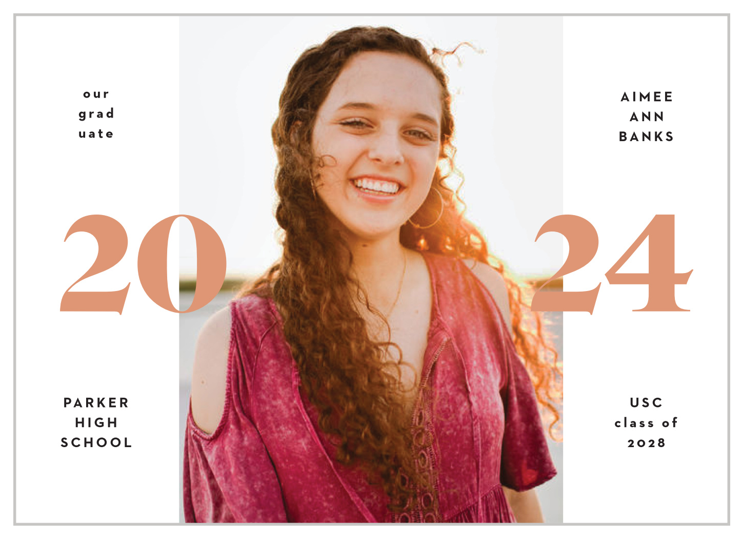 Stately Editorial Graduation Announcements by Basic Invite