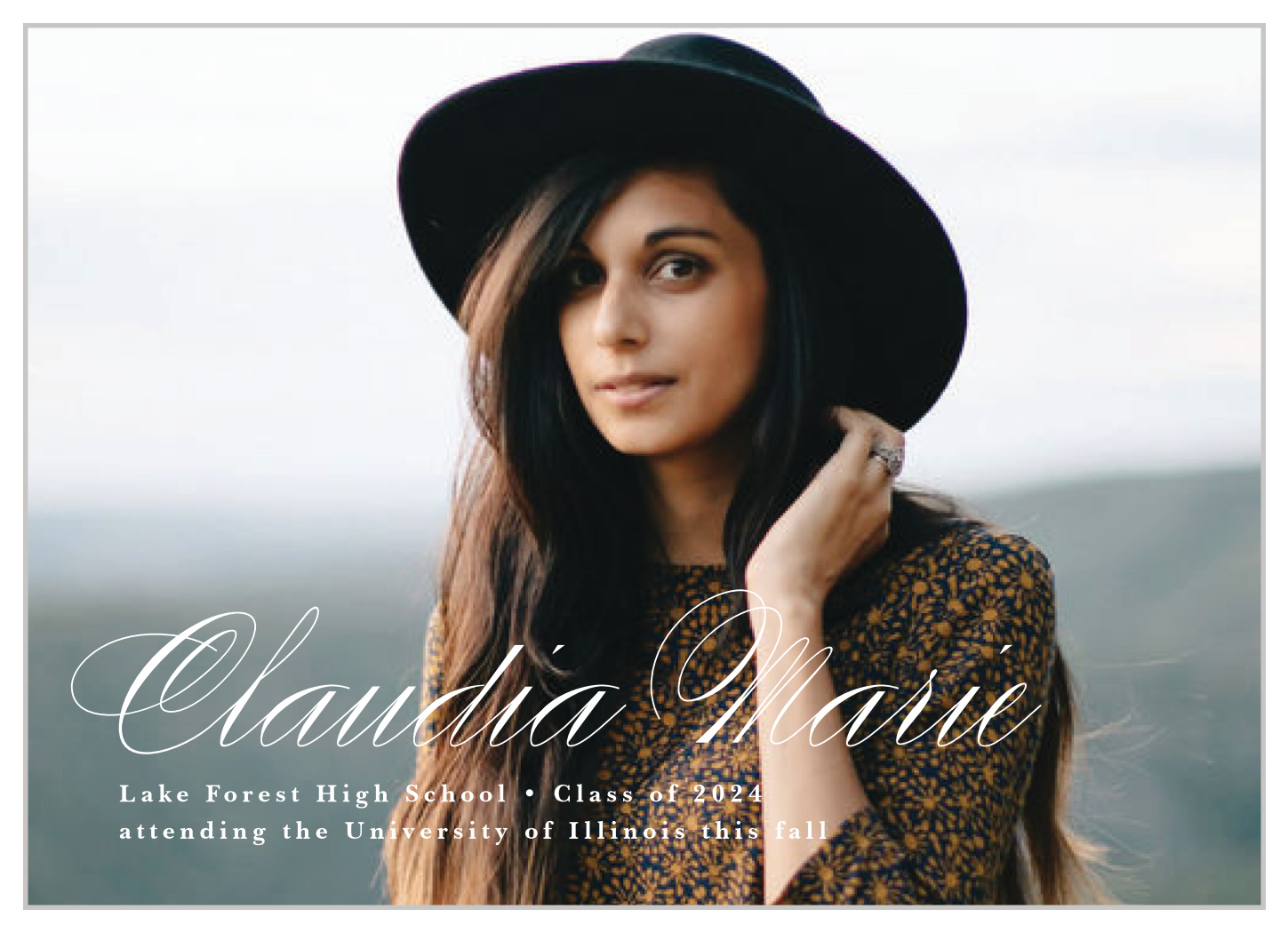 Sophisticated Graduation Announcements by Basic Invite