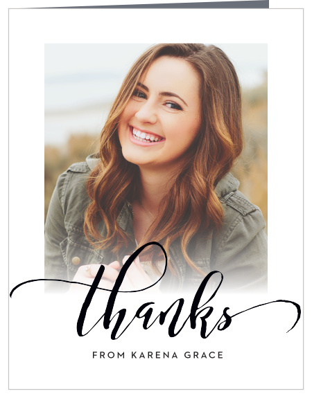 Rough Script Graduation Announcements by Basic Invite