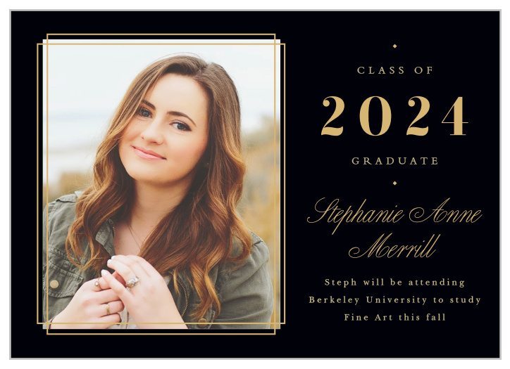 Proper Grad Graduation Thank You Cards by Basic Invite
