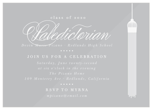 Clear Graduation Invitations and Announcements by Basic Invite