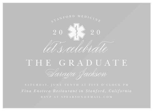 Clear Graduation Invitations and Announcements by Basic Invite