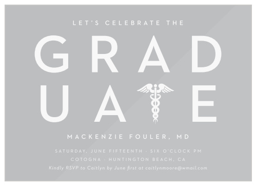 Clear Graduation Invitations and Announcements by Basic Invite