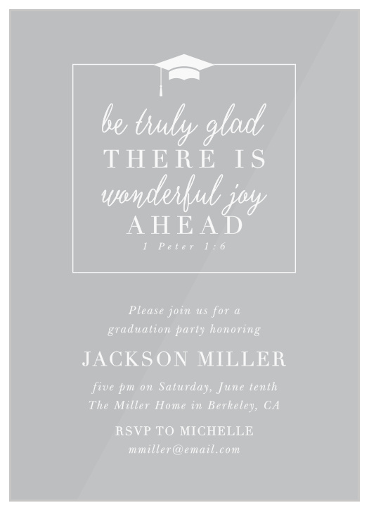 Religious Graduation Announcements & Invitations - Match Your Color ...