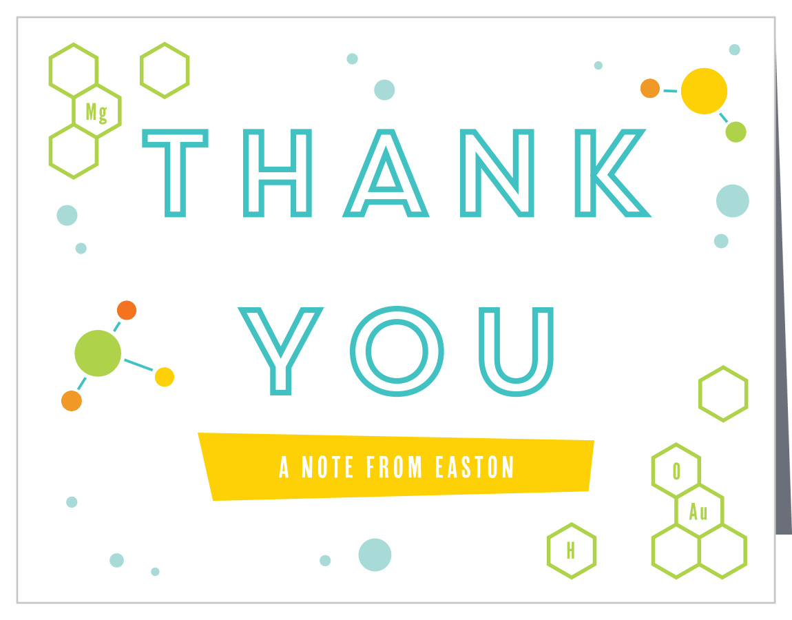 Science Fun Children's Birthday Thank You Cards by Basic Invite
