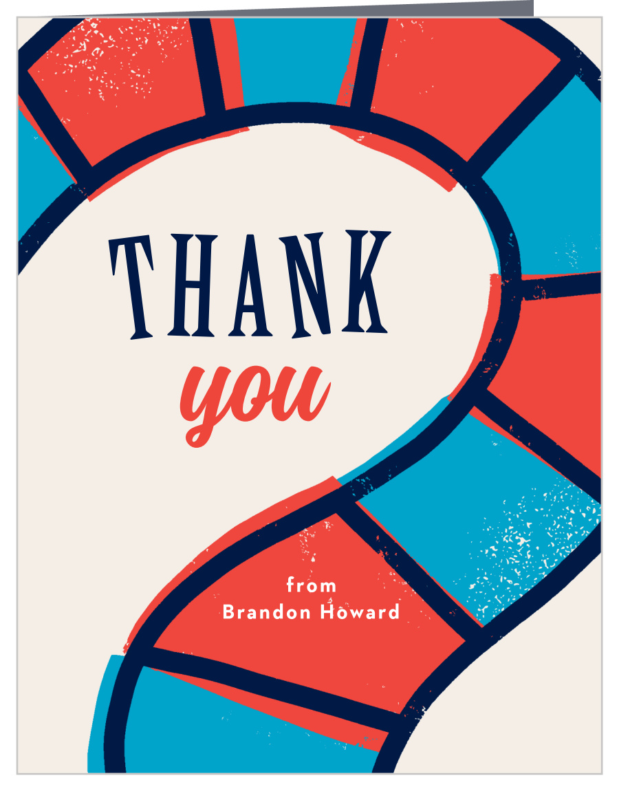Board Games Children's Birthday Thank You Cards by Basic Invite