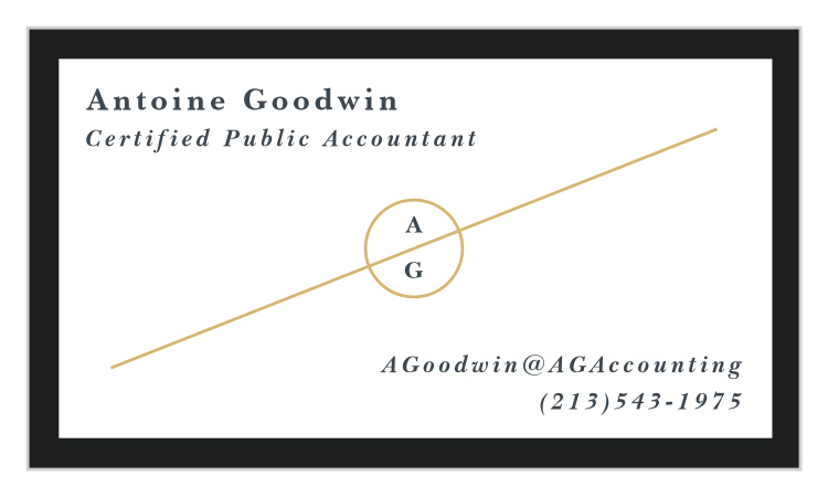 Circle and Line Business Cards by Basic Invite