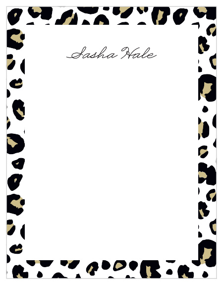Leopard Print Business Cards by Basic Invite