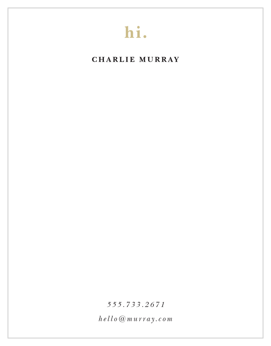 Minimalist Style Business Stationery by Basic Invite