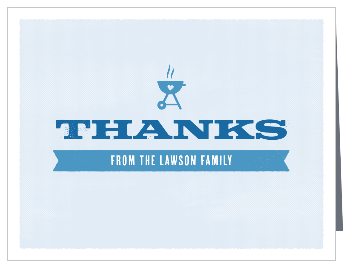 Backyard BBQ Baby Shower Thank You Cards by Basic Invite