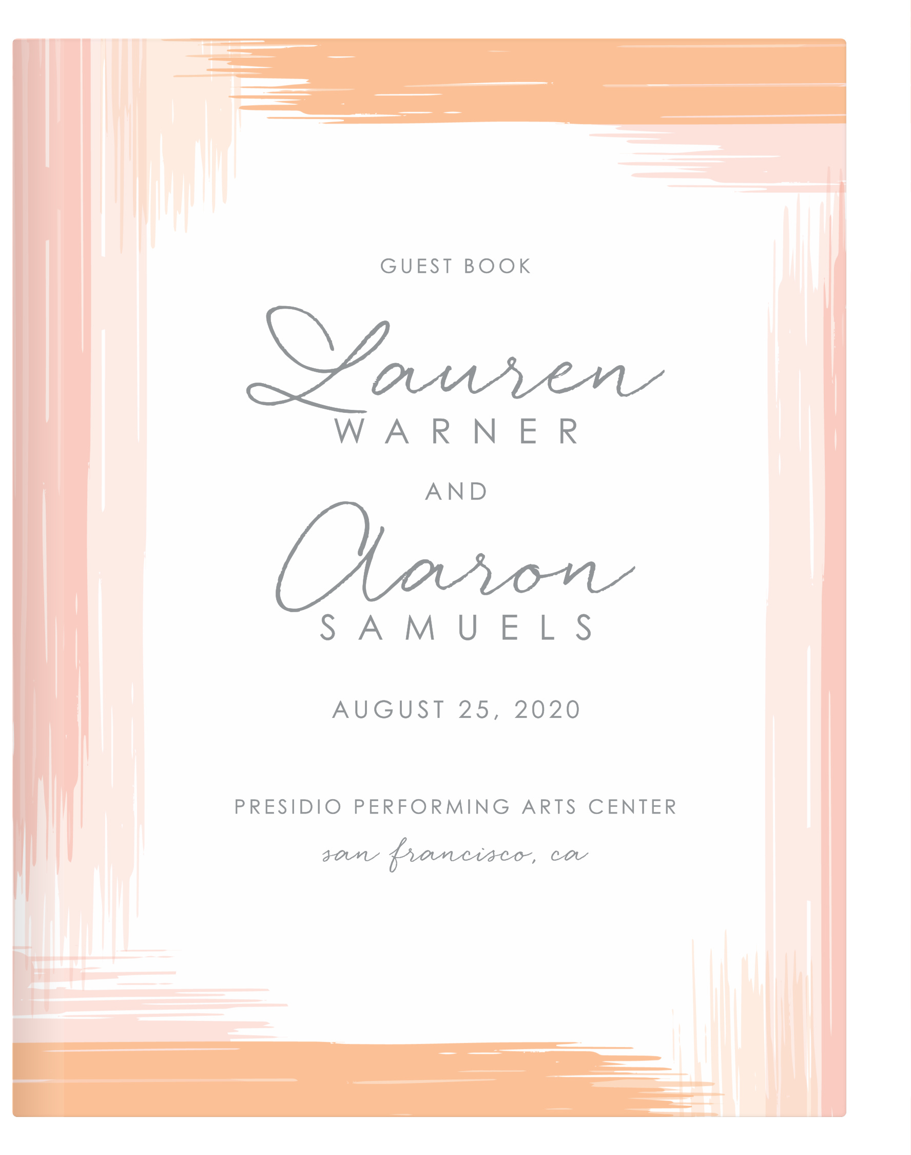 Artful Gallery Guest Book by Basic Invite