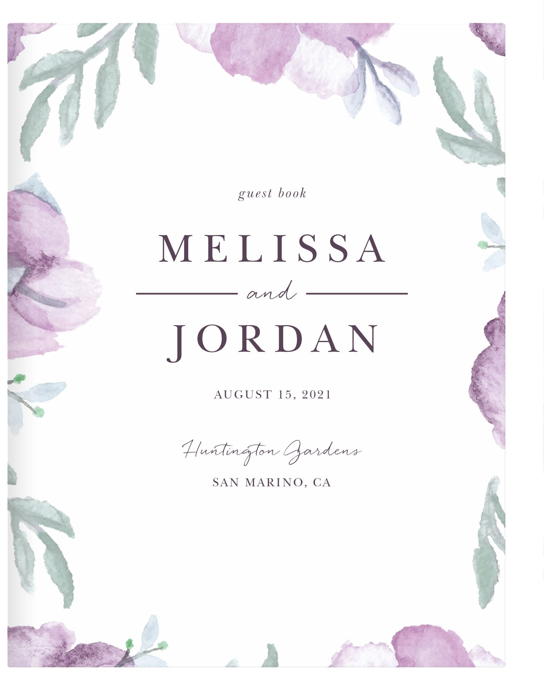 Mauve Medley Wedding Invitations by Basic Invite