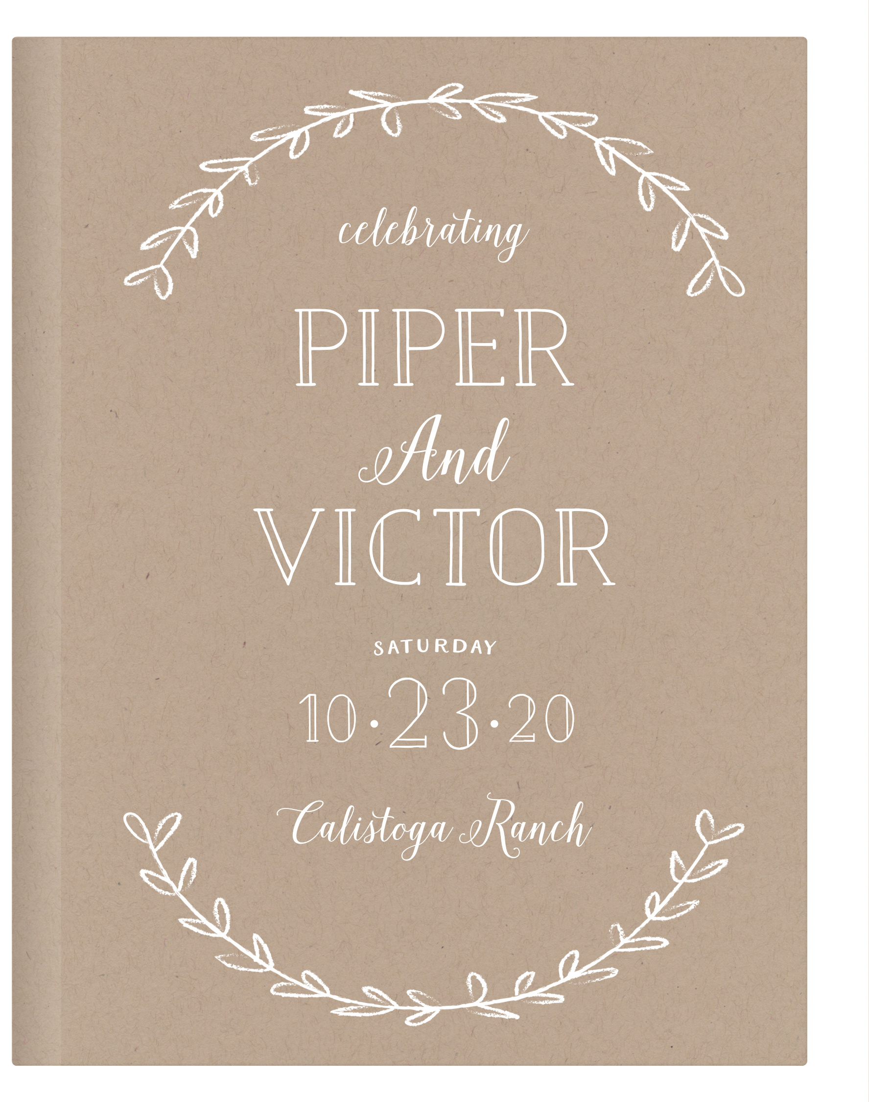 Rustic Love Guest Book by Basic Invite