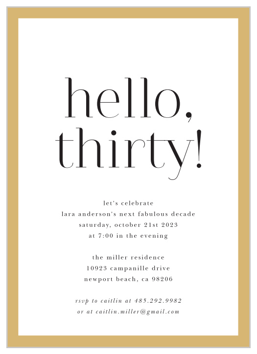 Milestone Birthday Party Invitations | Celebrate Big Life Moments
