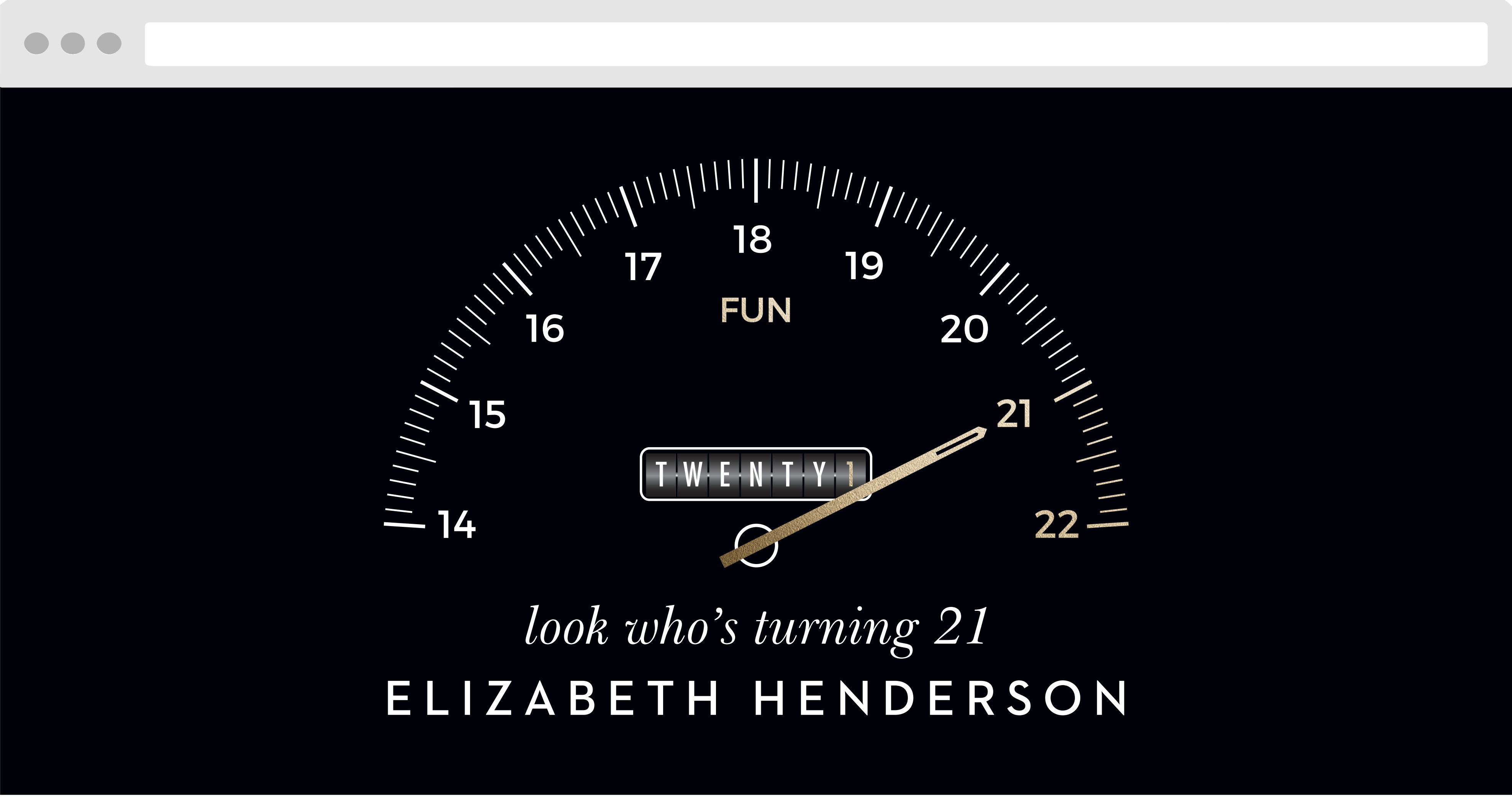Auto Odometer Milestone Birthday Website by Basic Invite