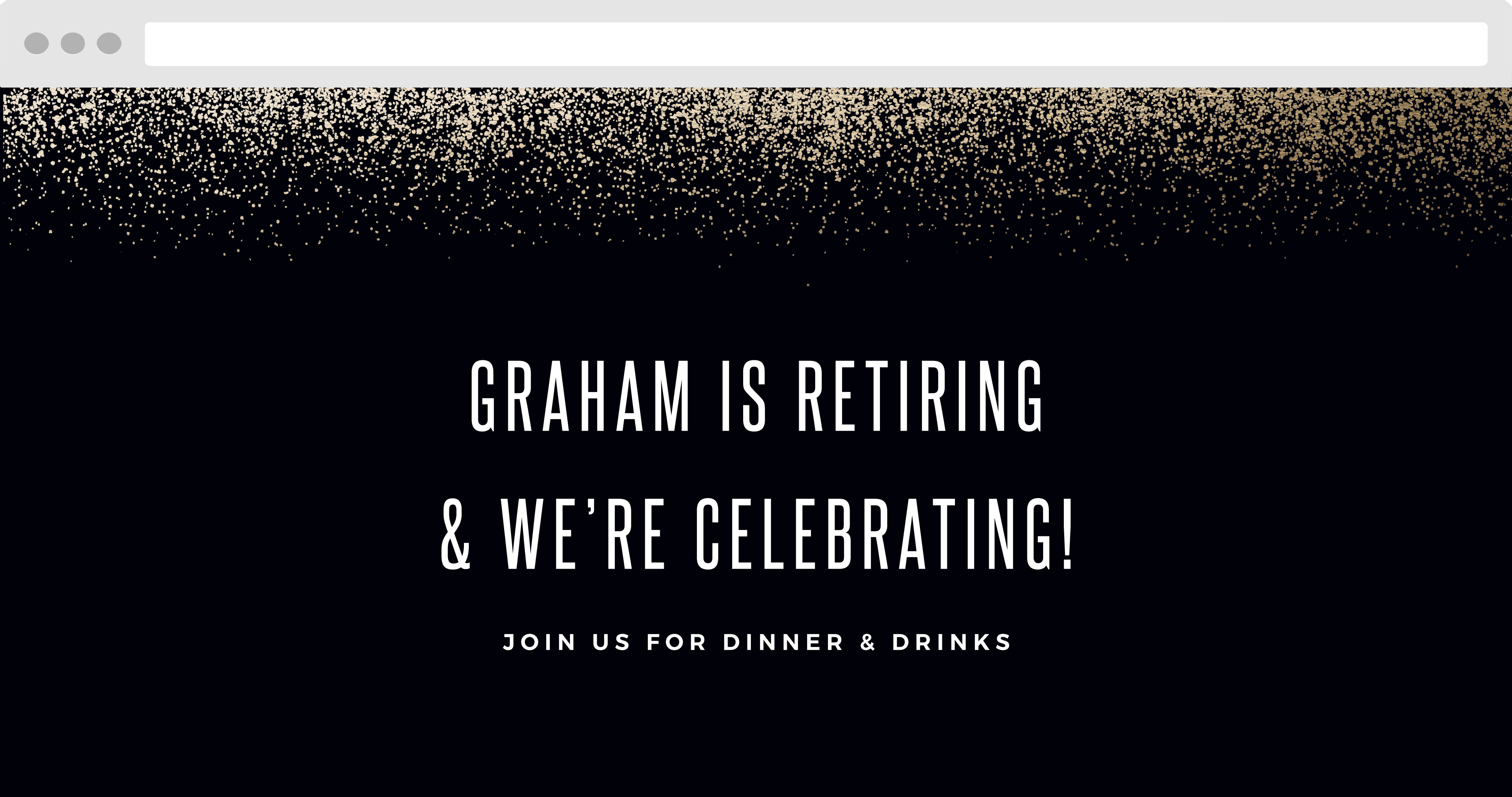 Scattered Frame Retirement Website by Basic Invite