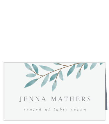 Abundant Branches Wedding Menus by Basic Invite