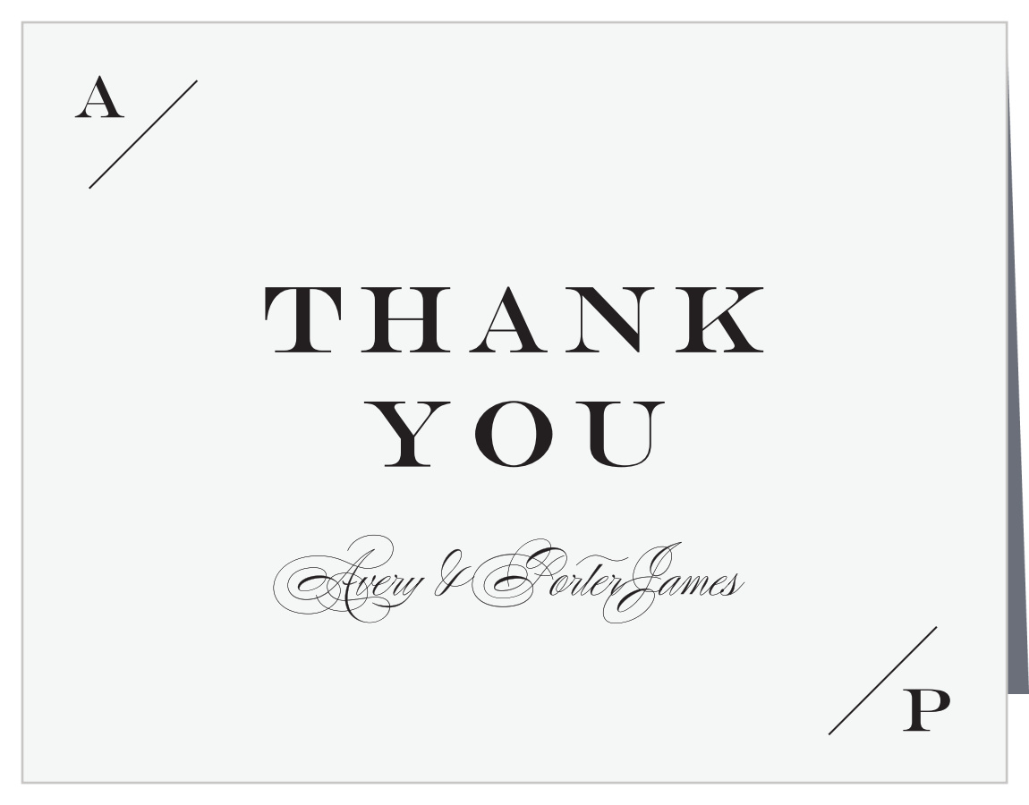 Everlasting Love Wedding Thank You Cards by Basic Invite