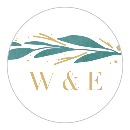 Vignes Vines Wedding Stickers by Basic Invite
