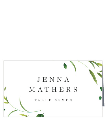 Falling Foliage Wedding Menus by Basic Invite