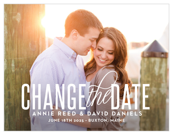 Change The Date Wedding Cards | Design Your Instantly Online