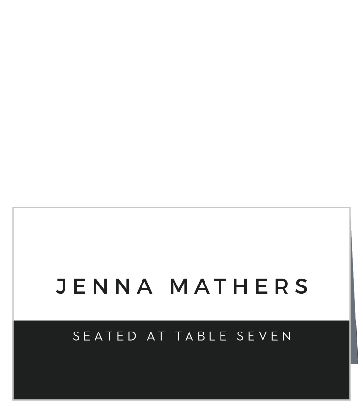 Oversize Date Place Cards by Basic Invite