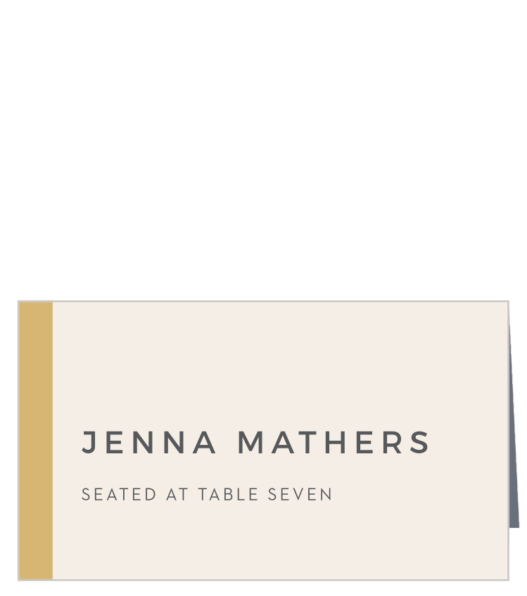 Contemporary Colors Place Cards by Basic Invite
