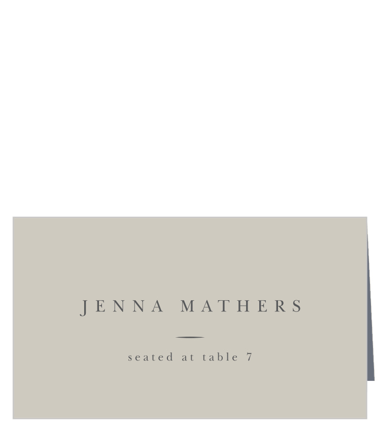 Subtle Garland Place Cards by Basic Invite