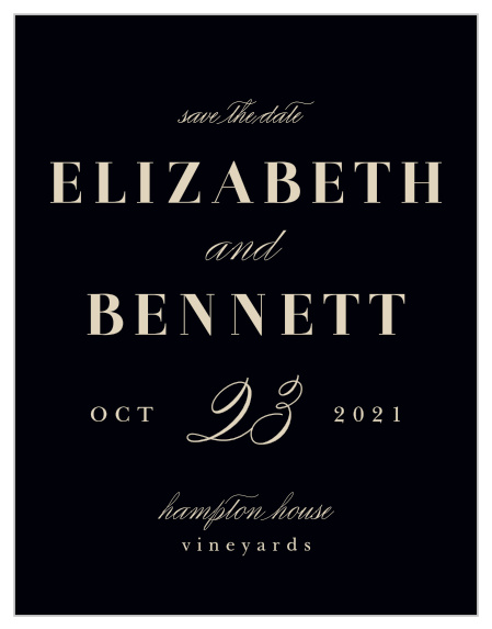 Basic Monogram Wedding Programs by Basic Invite