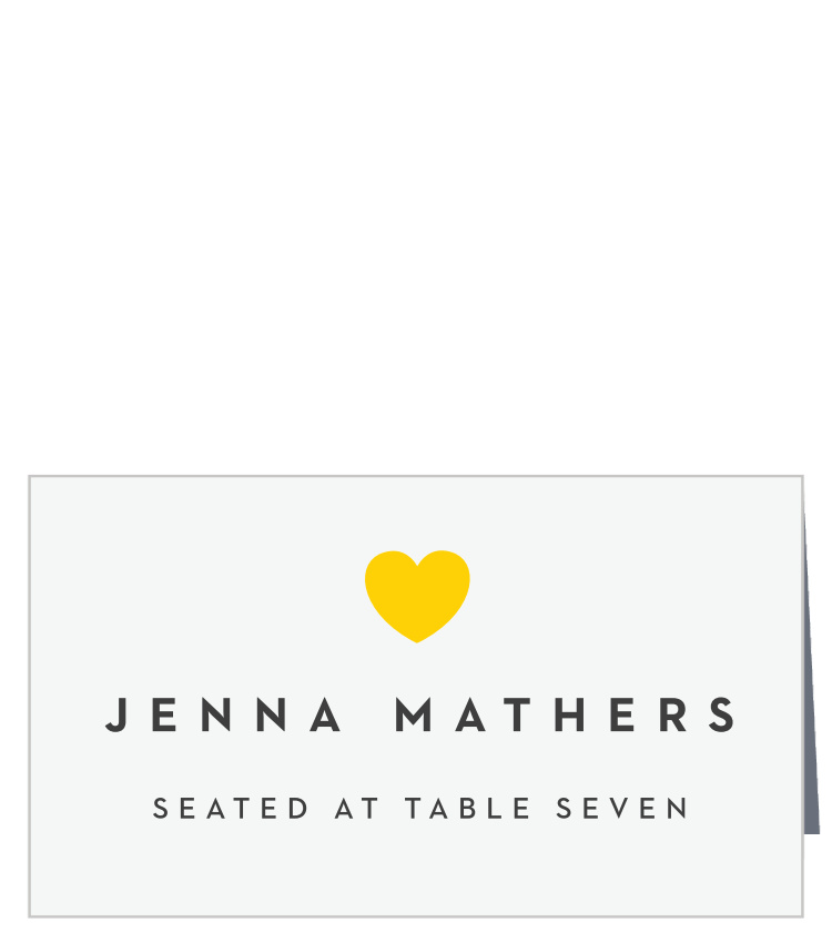 Love Note Place Cards by Basic Invite