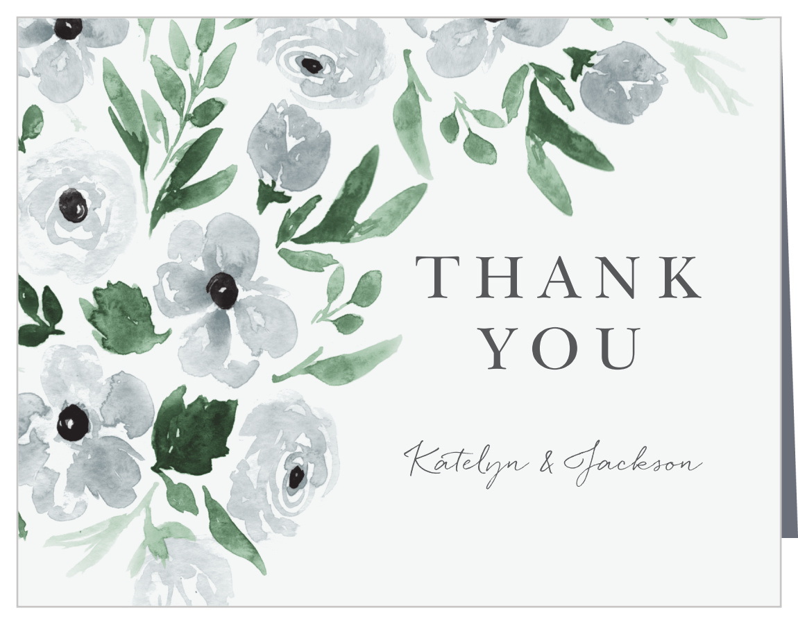 Dappled Shade Wedding Thank You Cards by Basic Invite