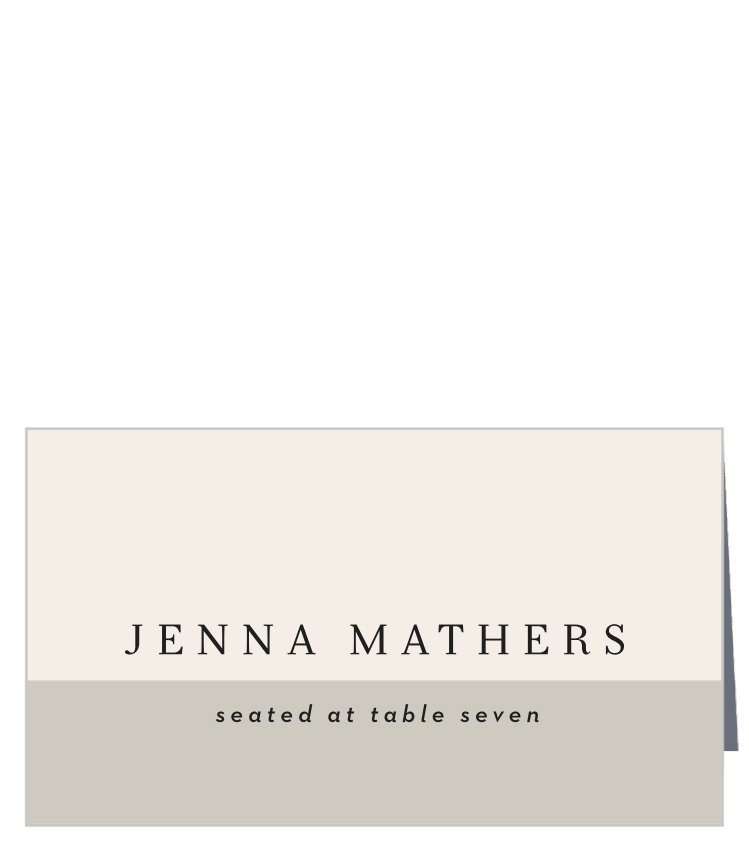 Split Type Place Cards by Basic Invite