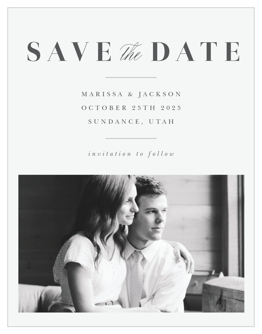Mod Photo Save the Date Magnets by Basic Invite