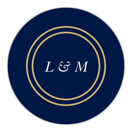 Royal Emblem Wedding Stickers by Basic Invite