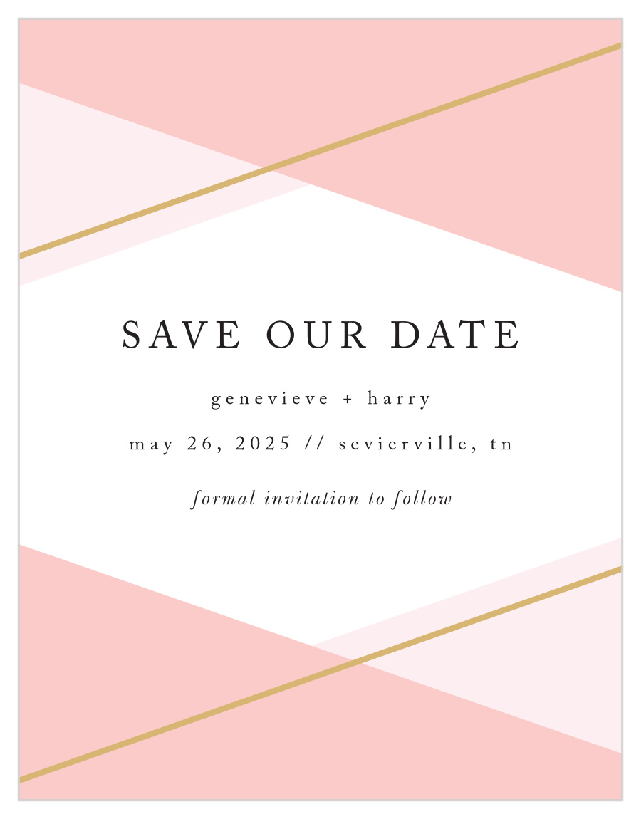 Suave Urbane Save the Date Cards by Basic Invite