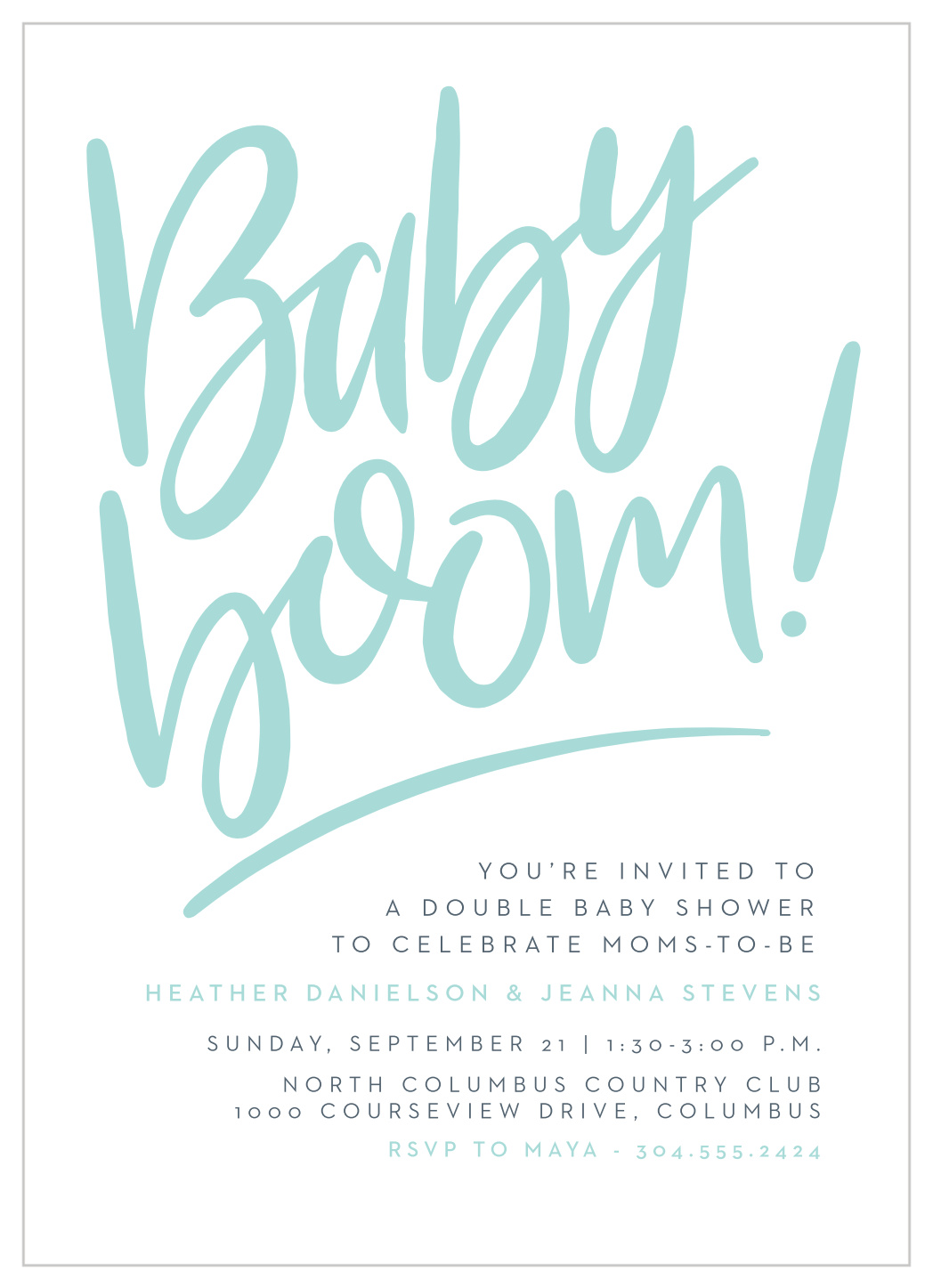 Baby Boom Baby Shower Invitations by Basic Invite