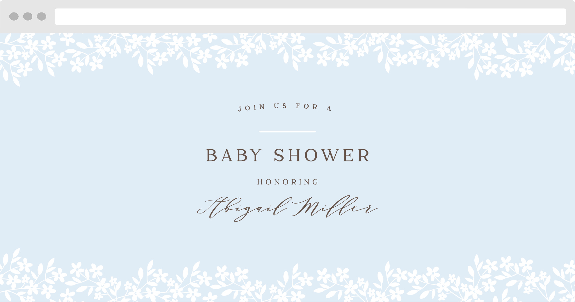 100% Free Baby Shower Websites | Match Your Colors & Style! - Basic Invite