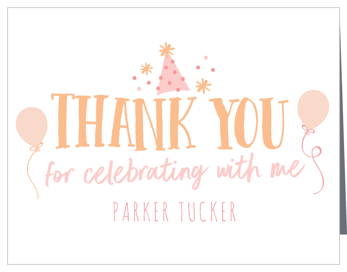Look Who's One First Birthday Thank You Cards by Basic Invite
