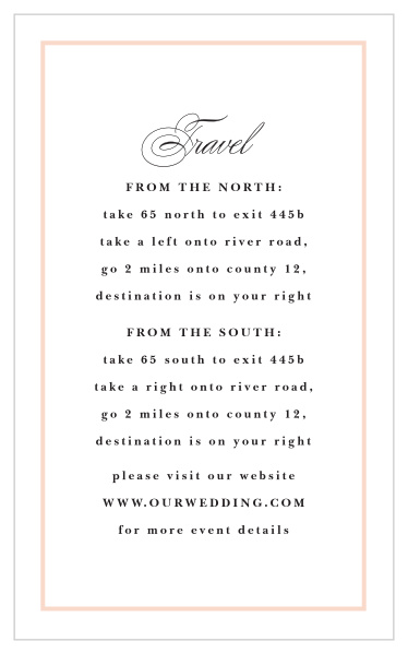 Holy Union Accommodation Cards by Basic Invite