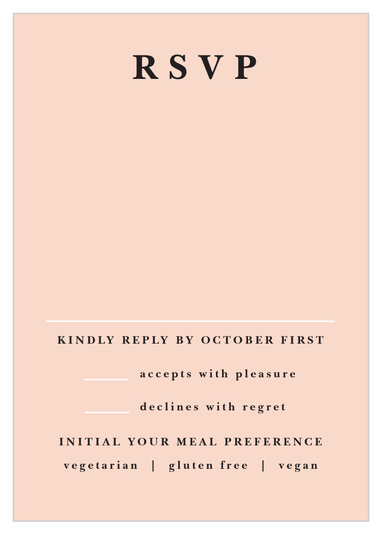 Holy Union Response Cards by Basic Invite