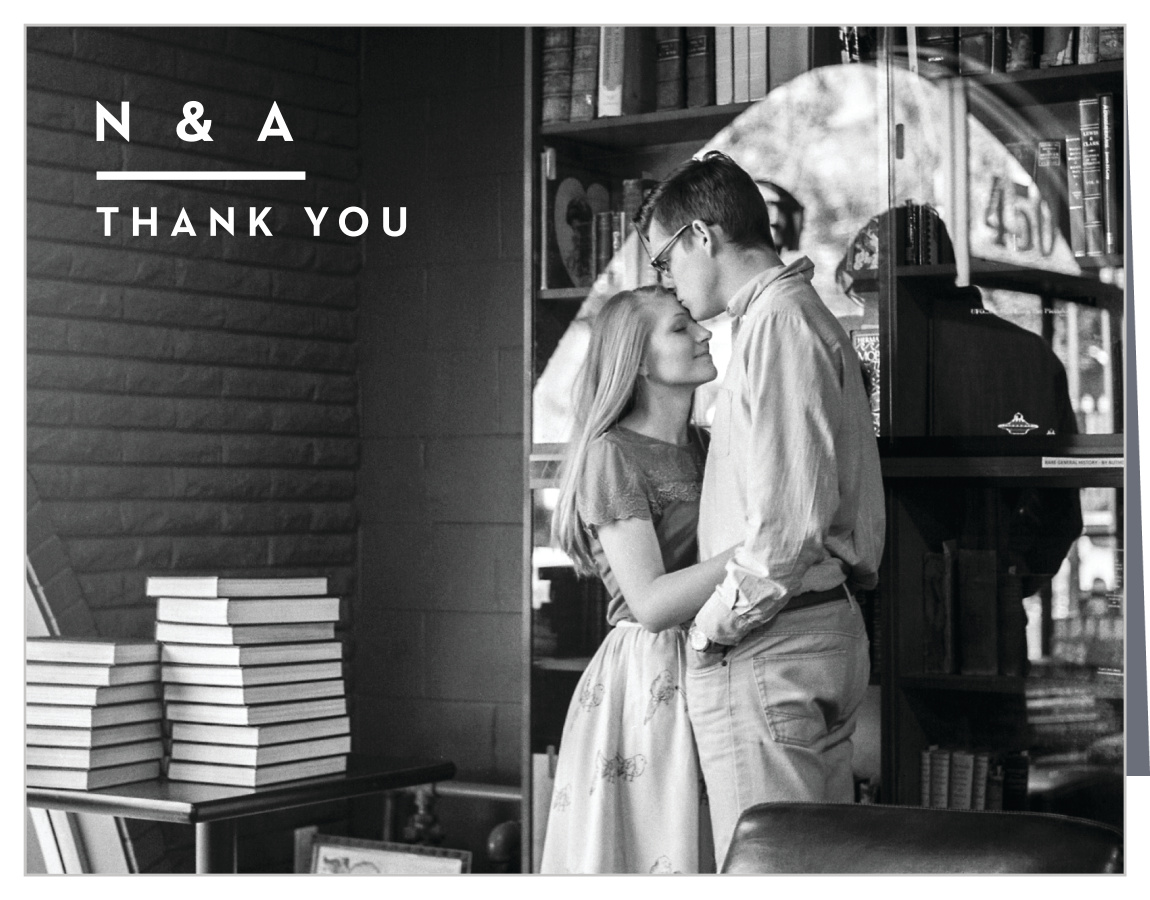 Perfectly Stacked Wedding Thank You Cards by Basic Invite