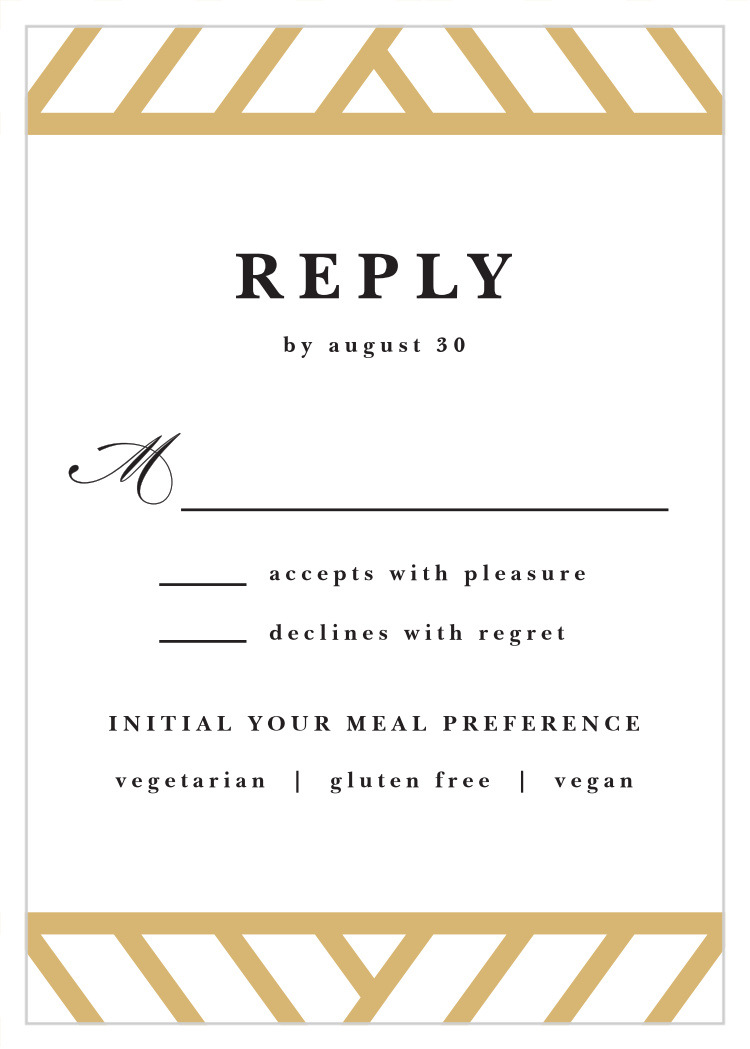 Modern Overlap Response Cards by Basic Invite